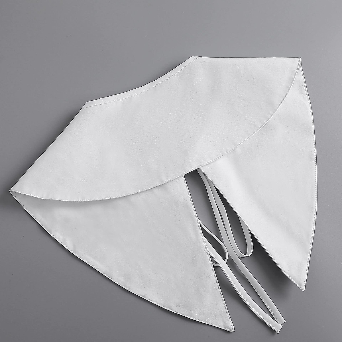SUZALA Fake Collar Little Shawl Top Detachable Blouse False Collar for Women Girls (PointedCollar-White)