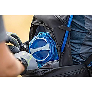 CamelBak Crux 3-Liter Water Reservoir - Hydration Bladder - Faster Water Flow Rate - Leak-Proof Water Bladder - Ergonomic Shape - Big Bite Valve - BPA-Free - 100 Ounces, Blue