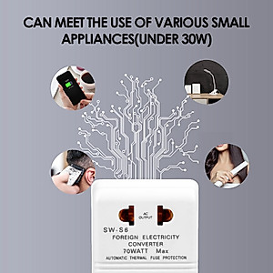 70W 110V/120V to 220V/240V Step up/Down Travel Adapter Voltage Converter Transformer(CN Standard Plug