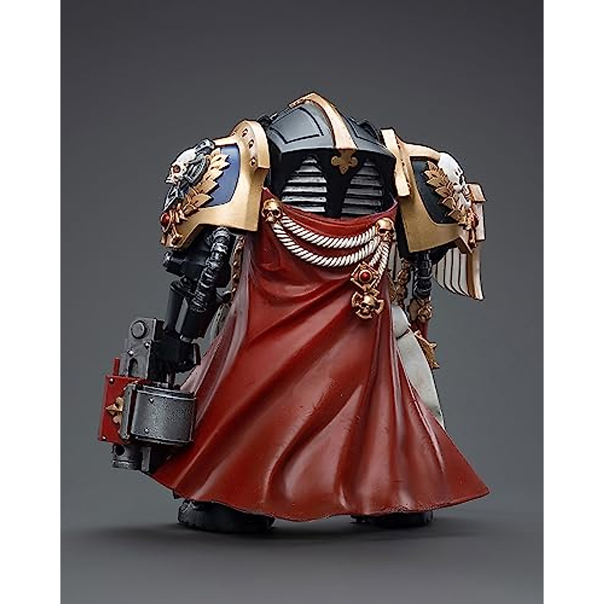 Pipigirl JoyToy Warhammer 40K Space Marine Genuine License 1/18 Soldier, Ultramarines Terminator Chaplain, 4.76 inch Models Space Marines Action Figures Kits (Brother Vanius)