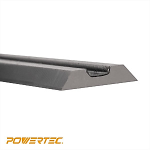 POWERTEC 3-1/4" HSS Planer Blades 10 PK for WEN 6530, DeWalt DCP580B, PORTER-CABLE PC70THP, RYOBI P611, BOSCH PK2632K, Makita XPK01Z, Craftsman, Skil Hand Planer, Replacement Electric Planer Blades