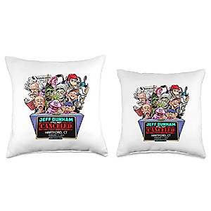 JEFF DUNHAM Hartford, CT (2023) Throw Pillow, 18x18, Multicolor