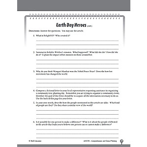 Comprehension and Critical Thinking Grade 5 (Comprehension & Critical Thinking)