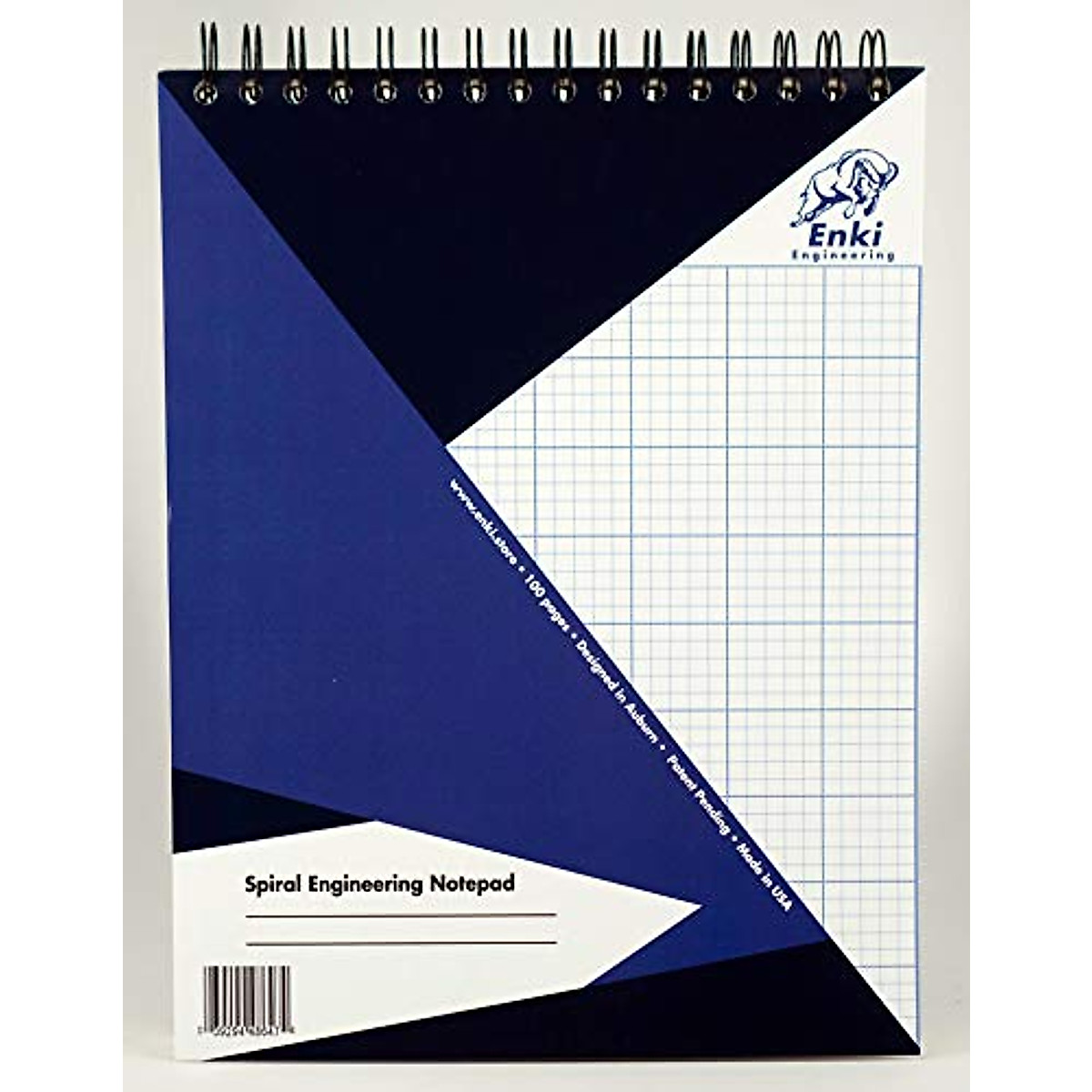 Engineering Paper 100 Sheet - Spiral Notepad (Blue Cover)