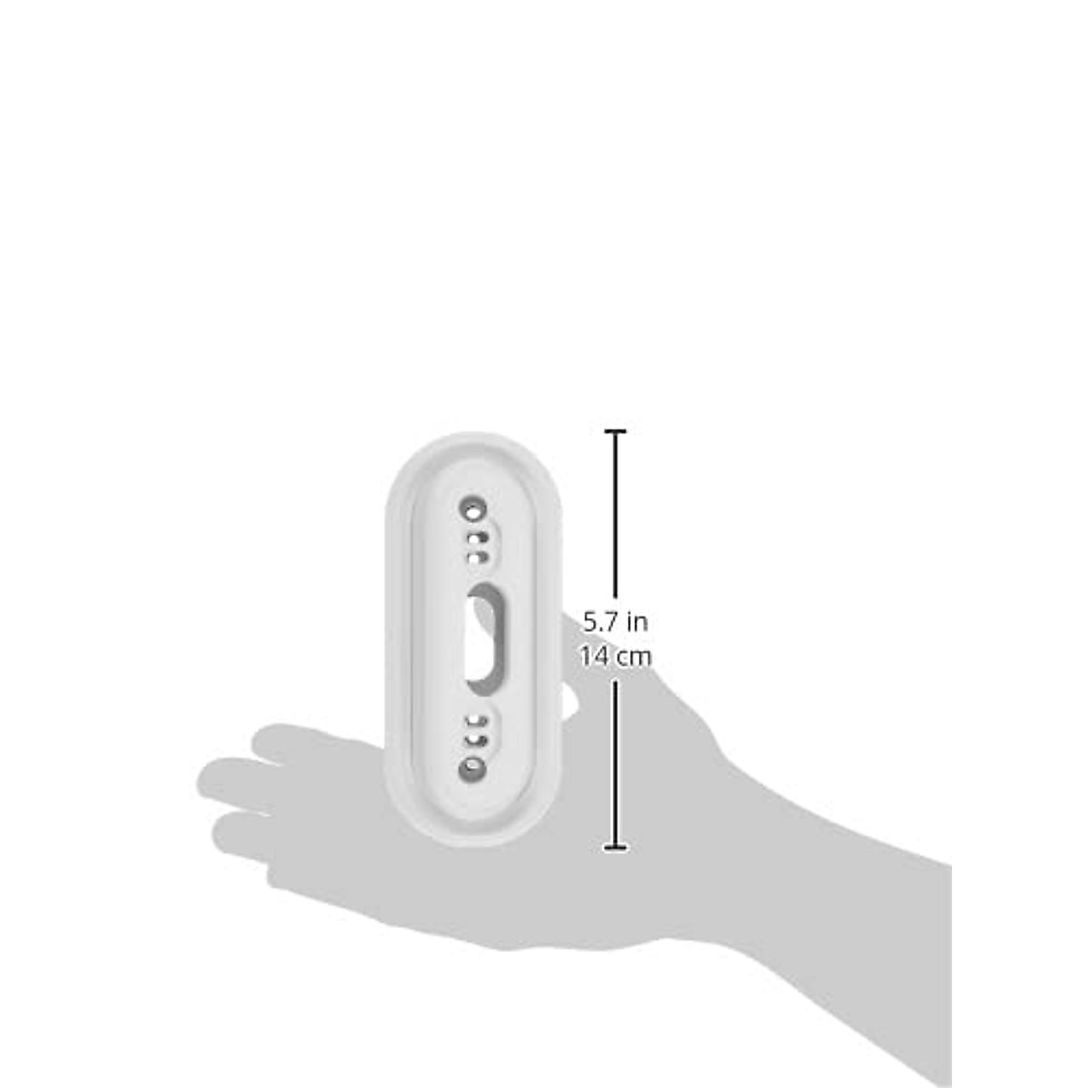AirTech Home Automation Wedge Extender Kit Mount Compatible with Nest Hello 1st Generation, White Classic Pill Made for Nest Hello, Outdoor use.
