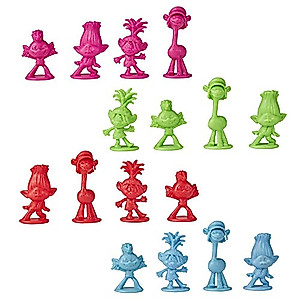 Trouble: DreamWorks Trolls World Tour Edition Board Game for Kids Ages 5 and Up; Includes Tiny Diamond Figure with Hair, Model:E8906