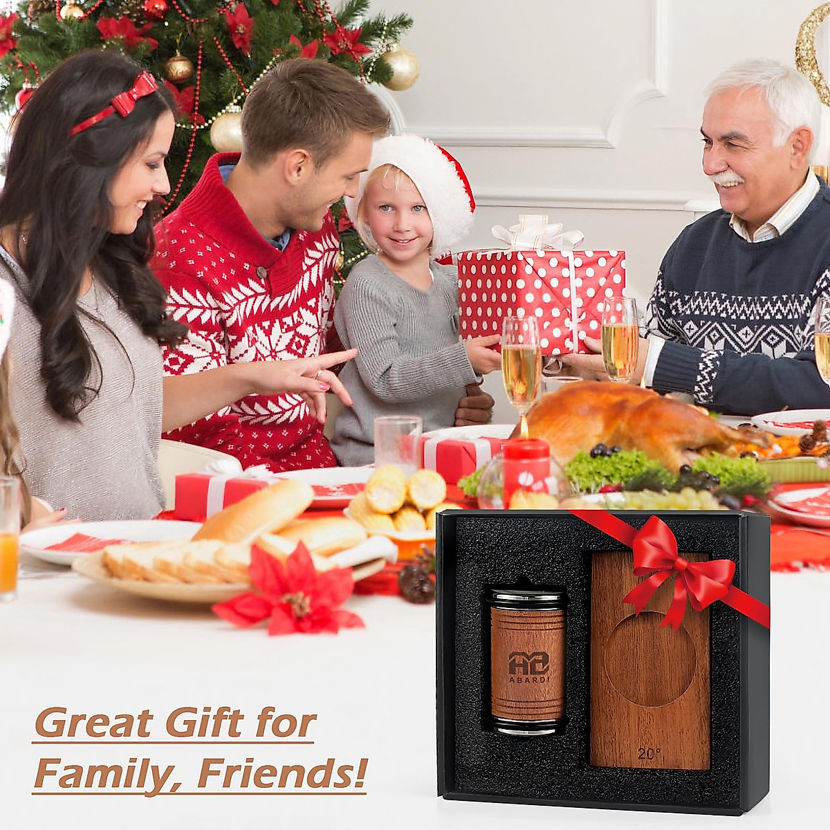 Abardi Rolling Knife Sharpener for Straight Edge, Knife Sharpener with Industry Diamonds for Steel of Any Hardness, Knife Sharpener Kit with 15 & 20 Degree Magnetic Angle for Kitchen Knives