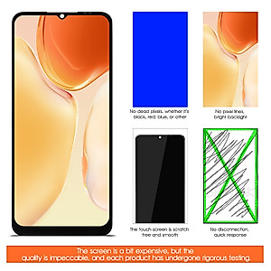 Screen for Boost Mobile Celero 5G Screen Replacement for Celero 5G LCD Screen WTCELERO5G Touch Display Digitizer Assembly Repair Parts（Black）