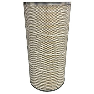 Braden Filtration Dust Collector Filter - Height: 26" OD: 13.84" ID: 9.479" / Nanofiber FR Open-Open Pans - MADE IN USA