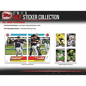 2019 Topps Baseball MLB Stickers Box (50 Packs/4 Stickers)