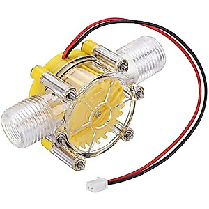 Water Flow Generator Turbine Generator Hydroelectric Micro Hydro Generator 1/2 Inch Portable Water Charger (12V)