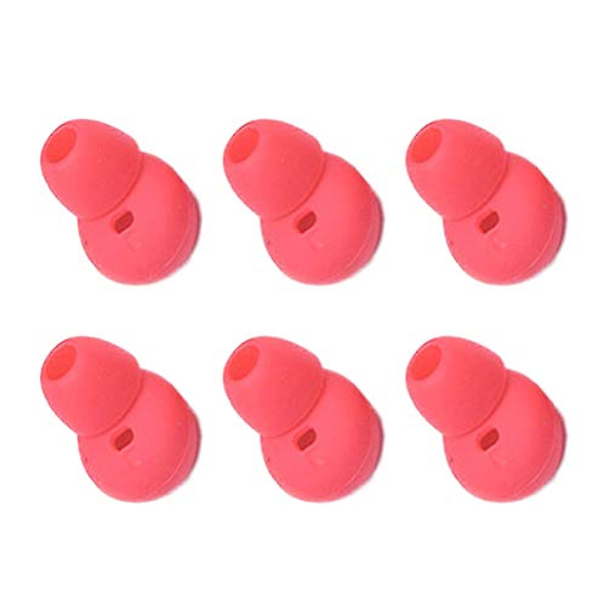 Earphone Sleeve- 5 Pairs Headset Cover Silicone Anti- Slip Replacement Earpads Ear Gel for Gear Circle SM- R130 (Watermelon Red) Earphone Sleeve