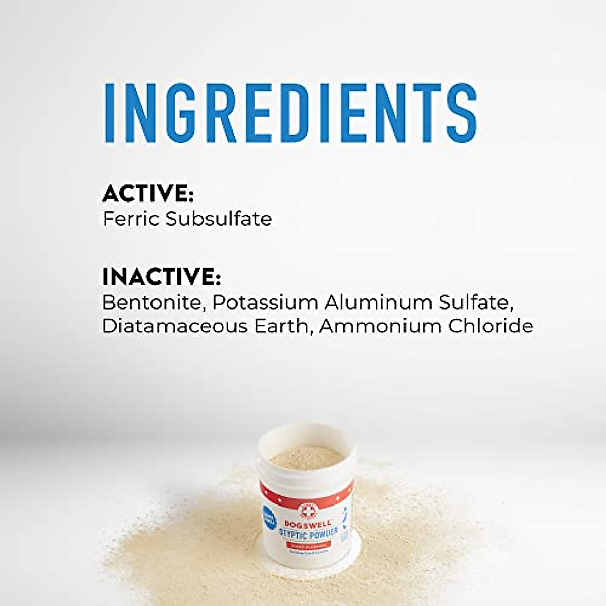 DOGSWELL Remedy+Recovery Styptic Blood Stopper Powder for Dogs & Cats 1.5 oz. Container