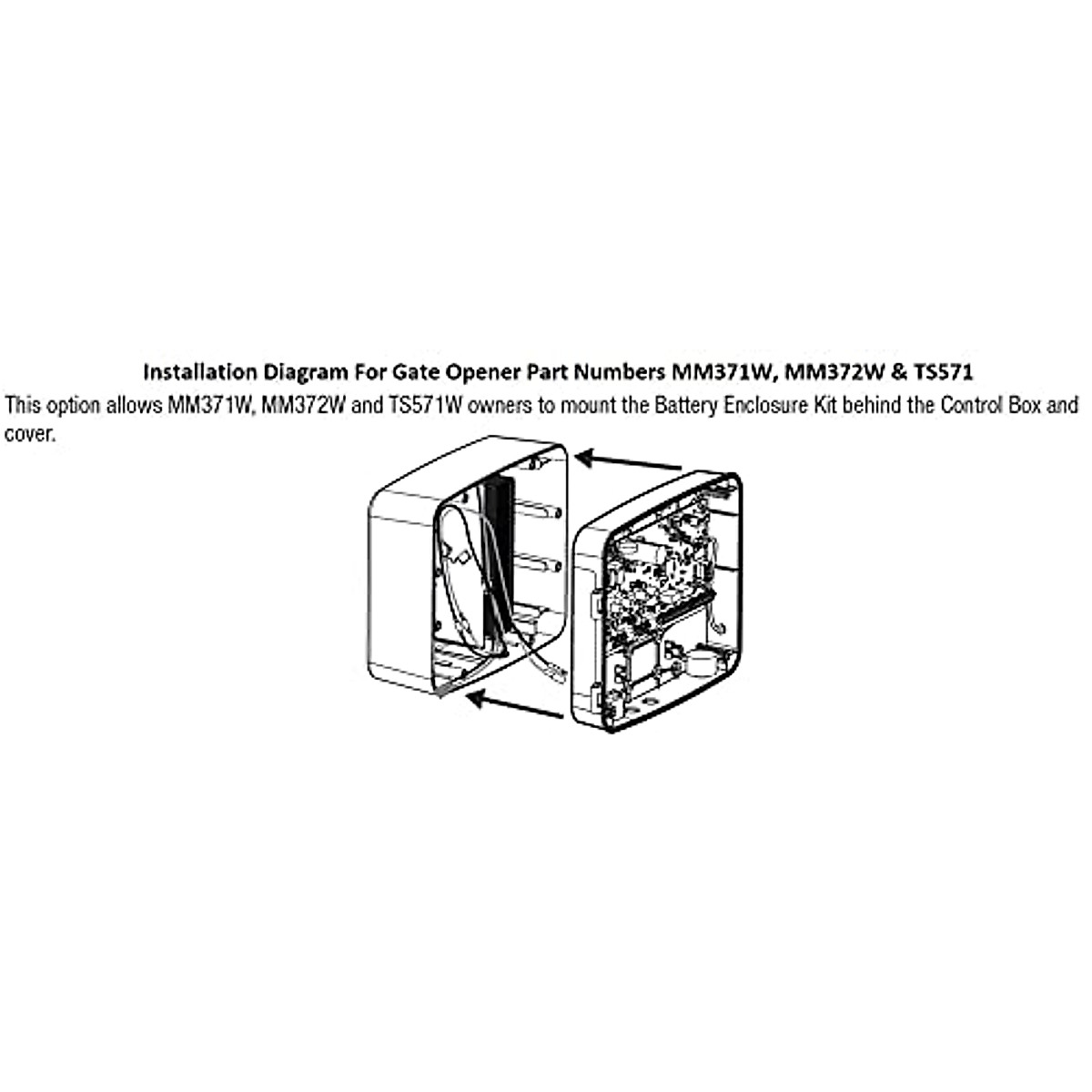Mighty Mule MMB200 Battery Enclosure, Black