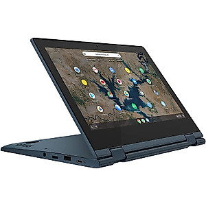 Lenovo Chromebook Flex 3 2-in-1 Convertible Laptop in Abyss Blue Intel Processor 64GB eMMC 4GB 11.6in IPS Touchscreen BT Webcam HDMI (Renewed)