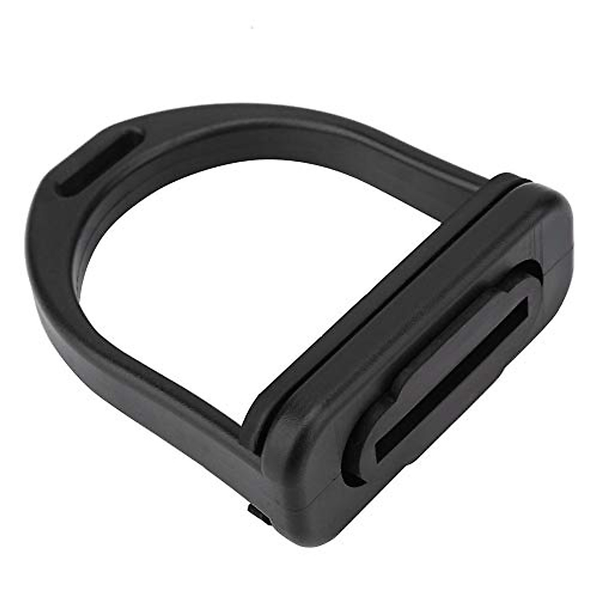 Maxmartt 1 Pair Black High Strength Horse Stirrup Durable Quality Plastic Riding Stirrups (S)
