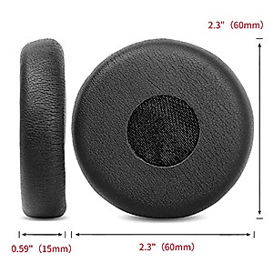 YunYiYi HSC018W Evolve 65 UC Ear Cushion Replacement Compatible with Jabra Evolve 65 UC 65MS / Evolve 20 30 40 65 UC/MS/SE Headset Ear Cover Earpad