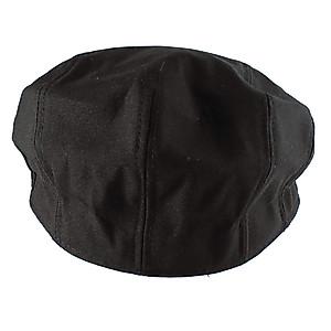 Morehats Plain Newsboy Cap Gatsby Golf Hat - Black