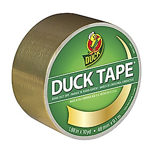 Duck Brand 280748 Duct Tape, Single Roll, Metallic Gold