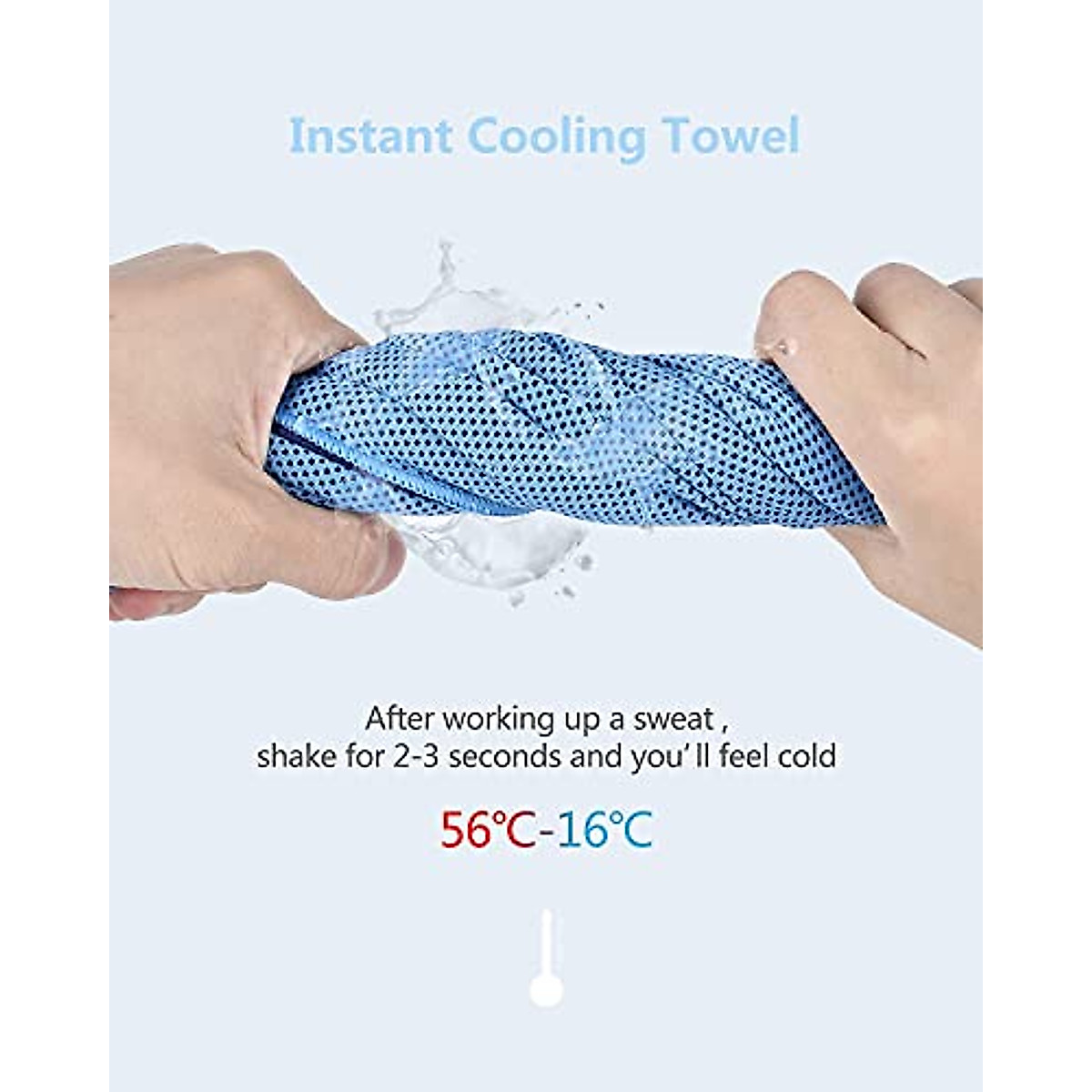 4 Packs Cooling Towel (40"x 12"), Ice Towel, Microfiber Towel, Soft Breathable Chilly Towel Stay Cool for Yoga, Sport, Gym, Workout, Camping, Fitness, Running, Workout & More Activities