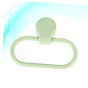 OSALADI 3pcs Adhesive for Self Holders Ring Bracket Plastic Rack Home Drill Hooks Toilet Swing Hanger Wall Shower Washroom Holder Self- Bath Hangers Storage Drilling Towel Round Mounted