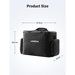 UGREEN Carrying Case Bag for PowerRoam 1200 Portable Power Station Black (Power Station Not Included)