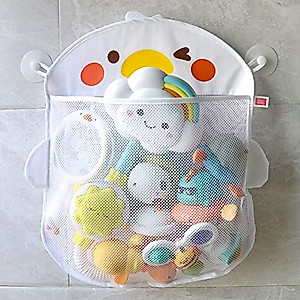 Bathtub Toy Storage Bag for Bathroom/Living Room/Bedroom,Shower Toy Bag Children's Toy Storage Bag Organizer Bag Bath Toy Organizer Shower Caddy Bathroom Baby Toy Storage Quick Dry Bathtub Mesh Net