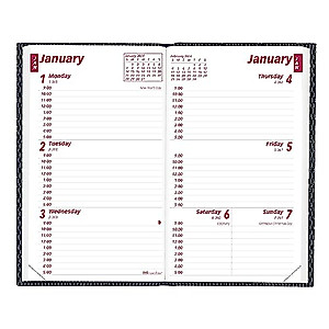 Brownline 2024 Traditional Weekly Pocket Planner, Appointment Book, 12 Months, January to December, Perfect Binding, 4.75" x 3", Assorted Colors (CB303.ASX-24)