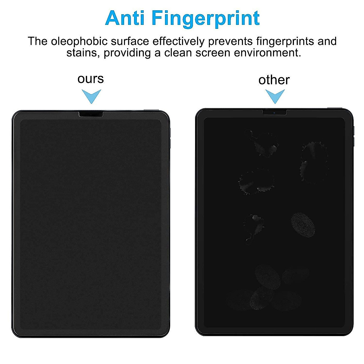 Ambison [2Pack Matte Glass Screen Protector Compatible with iPad Pro 11 2022, Writing Smooth/Anti Glare, Reduce Nib Wear, Fingerprint Free for iPad Pro 11 /iPad Air 5/iPad Air 4th Generation