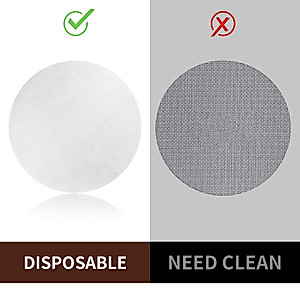 500 Pcs Coffee Paper Filter for Espresso Coffee Maker, 51 mm Unbleached Espresso Filter Puck Screen Portafilter Paper Compatible with Breville Barista, Mr. Coffee and Other Espresso Machine