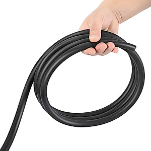 100 feet ⅜ inch Self Sinking Aeration Hose With Two Stainless Steel Hose Clamps and Two Menders for Easy Installation - Contractor Grade Weighted Air Line Tubing For Pond Water Lake Plumbing