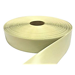 1.5" Wide Vinyl Strap for Patio Pool Lawn Garden Furniture (45' Roll) Make Your Own Replacement Straps. Plus - 50 Free Fasteners! (224 Off White)
