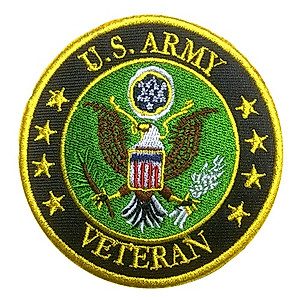 Antrix Tactical USA US American Veteran Patch Fully Embroidered Don't Forget Veteran Military Applique Emblems Badges Patch- Dia 3.15" Veteran