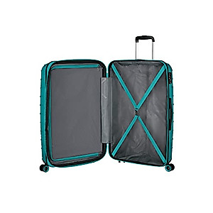 American Tourister Suitcases & trolleys, Deep Turquoise, L (77.5 cm-94/102 L)