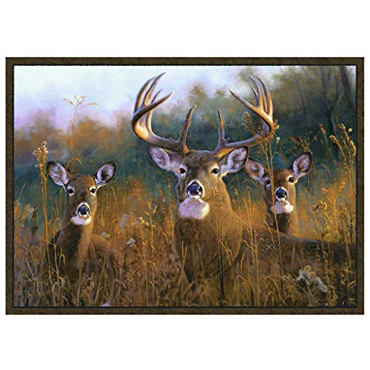 Custom Printed Rugs Buck Stops Here, Multi, 37"x52", (30377)