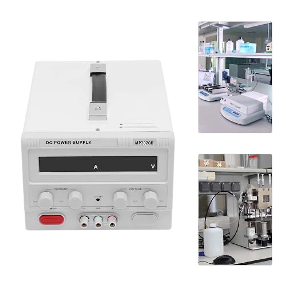 DC Power Supply Adjustable Bench Power Supply DC Regulated Power Supply 0-32V 0-20A with Intelligent Cooling 110V Input 0.1V 0.1A Display Precision Durable Portable Design for Laboratory Use