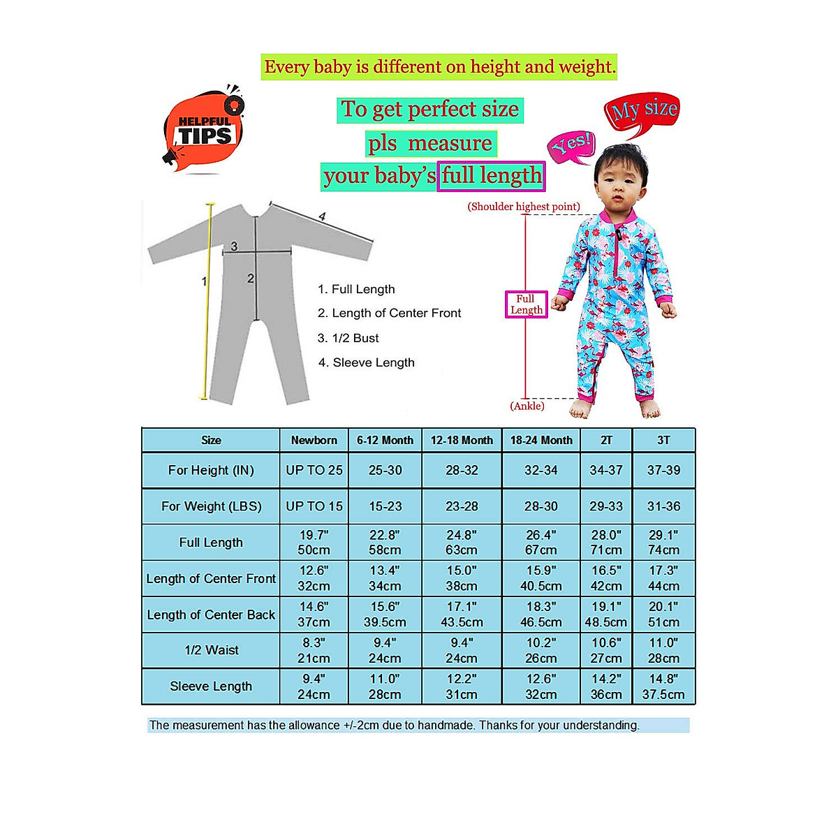 weVSwe Baby Toddler Sun Protection Rash Guard One Piece Pink Heart Girls Swimsuit Crotch Zipper for Easy Diaper Changes Newborn