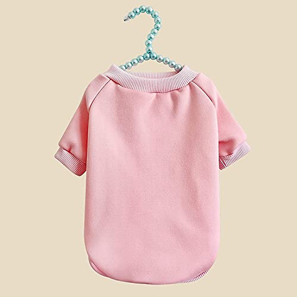 Cat Sweaters - Hairless Cat Cotton Tshirts Pet Clothes - Pullover Kitten T-Shirts with Sleeves - Cats & Small Dogs Apparel (Pink Red, Medium)