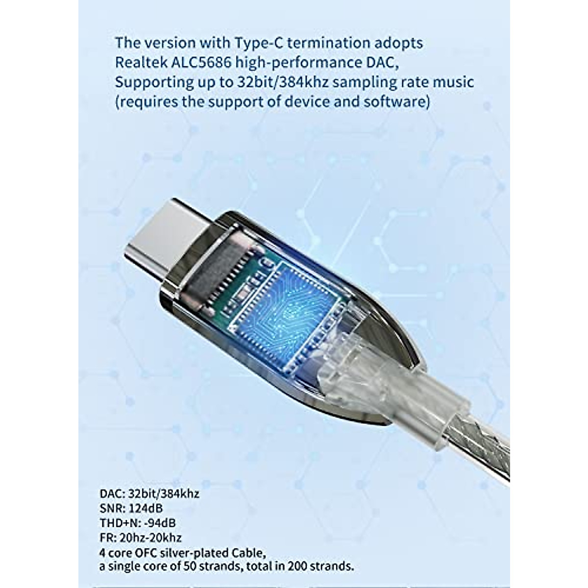 USB Type-C to 3.5mm Female Headphone Jack Adapter,KBEAR T1 Decoding Multi-Function Dongle Cable with Realtek ALC5686 high-Performance DAC Chip for Samsung Galaxy S22 S21 Ultra S20+