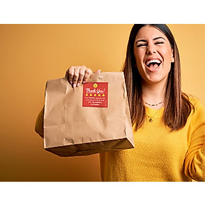 Delivery Driver Bag Seal Stickers – Get 5 Star Reviews and Bigger Tips – Local Delivery, Restaurant Delivery Accessories, Food Driver Accessories, On-Demand Delivery, Grocery Delivery (50)