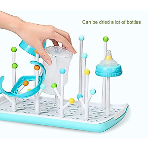 Baby Bottle Drying Rack with Removable Water Tray, Baby Countertop Dryer Rack, Baby Bottle Dryer, Bottle Drying Rack, Drying Rack for Bottles and Accessories, Baby Drying Rack
