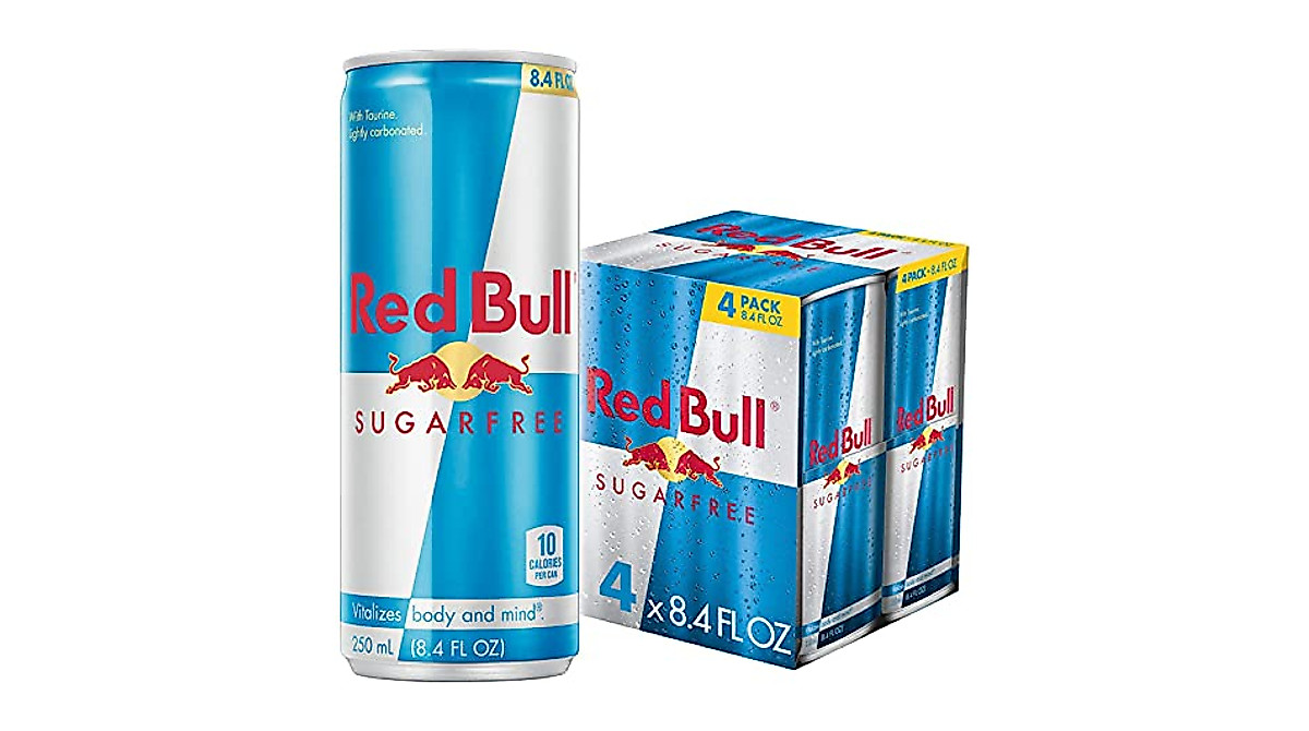 Red Bull Sugar Free Energy Drink 4 Pack - No Sugar, Just Wings