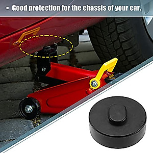 X AUTOHAUX 2 Pcs Rubber Jack Puck Jacking Lift Pad Jack Lift Point Pad for Porsche 911 964 991 993 Support Point Adapter Jacking Trolly Car Removal Repair Tool