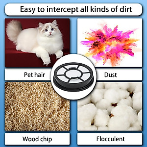 1 Pack HEPA Vacuum Filter Compatible with Black & Decker Airswivel Vacuum Cleaners BDASV101, BDASV102, BDASV103, BDASV104, BDASL201, BDASL202, BDASP103