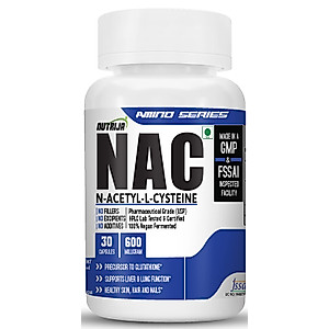 NutriJa NAC (N-Acetyl L-Cysteine) 600mg - 30 Capsules
