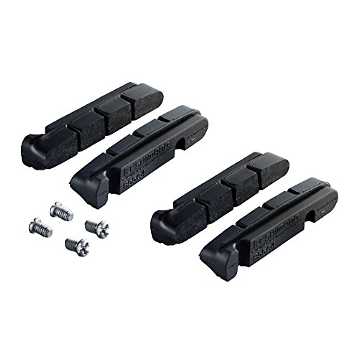 2 Pairs Shimano Brake Pads R55C4 Dura Ace/Ultegra/105 with Fixing Bolts, Factory Number: Y-8L298062