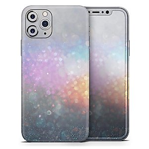 Design Skinz Tie Dye Unfocused Glowing Orbs of Light - DesignSkinz Protective Vinyl Decal Wrap Skin Cover Compatible with The Apple iPhone XR (Full-Body, Screen Trim & Back Glass Skin)