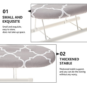 Zerodeko Wall Mounted Ironing Board Tabletop Portable Mini Ironing Board Sleeve Ironing Board Small Countertop Ironing Plate for Sewing Iron Ironing Desktop Accessories