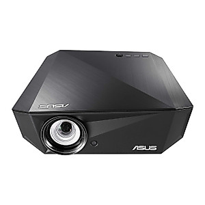 ASUS F1 LED Projector, FHD 1080P 1200 Lumens, 3D, Short Throw | Premium Audio by Harman Kardon | Wireless Projection | Remote Control | 2 Years Warranty