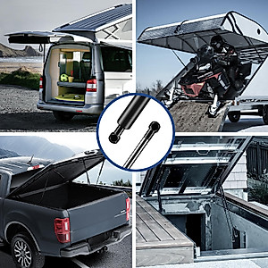 ARANA Gas Struts 28 inch 200 Pound with 10MM Ball Studs, 28" Gas Spring Shocks Lift Supports for Heavy Duty Lid Snowmobile Trailer Tonneau Cover Trap Door Custom Wooden Lid(Fit 180-220lbs Lid), 2Pcs